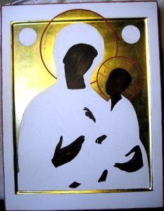 Gilding a Byzantine icon